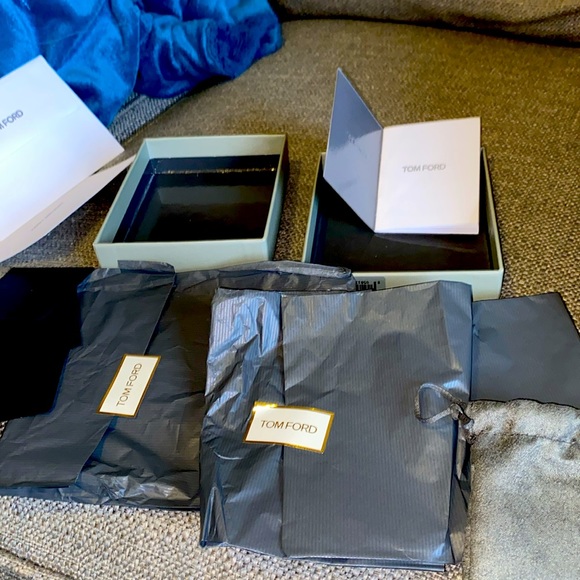 Tom Ford | Other | Tom Ford Box With Card Envelope Tissue Paper Grey ...